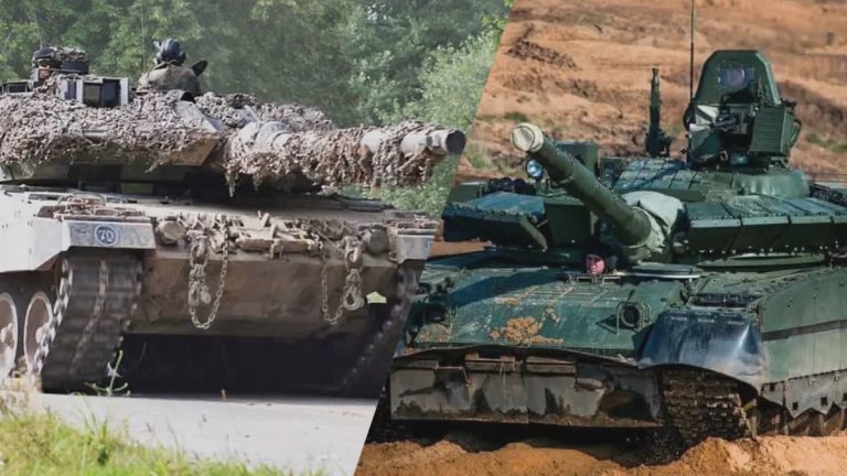 ウクライナのレオパルト2A6とロシアのT-80BVが戦場で激突！珍しい戦車同士の対決│ワールドタンクニュース